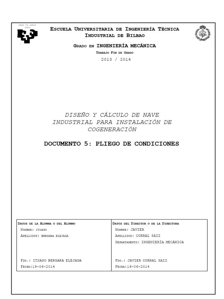 5 Pliego de Condiciones | PDF