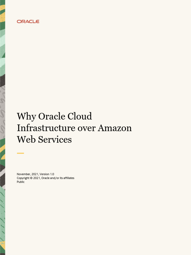 Oci Vs Aws | PDF | Cloud Computing | Amazon Web Services