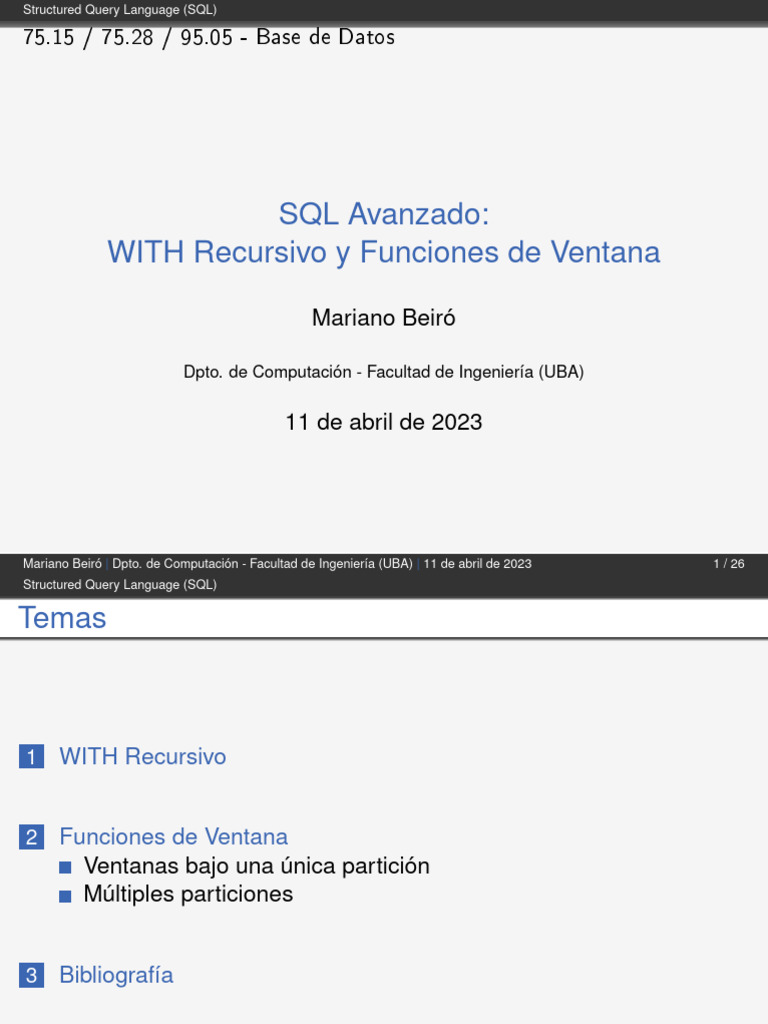 06_SQL_Avanzado | PDF | SQL | Modelo de datos 06_SQL_Avanzado | PDF | SQL | Modelo de datos