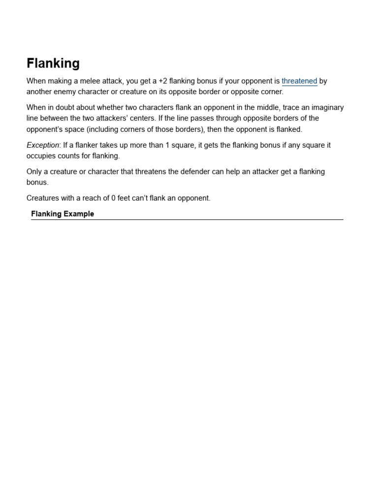 Flanking 1combat - d20PFSRD | PDF