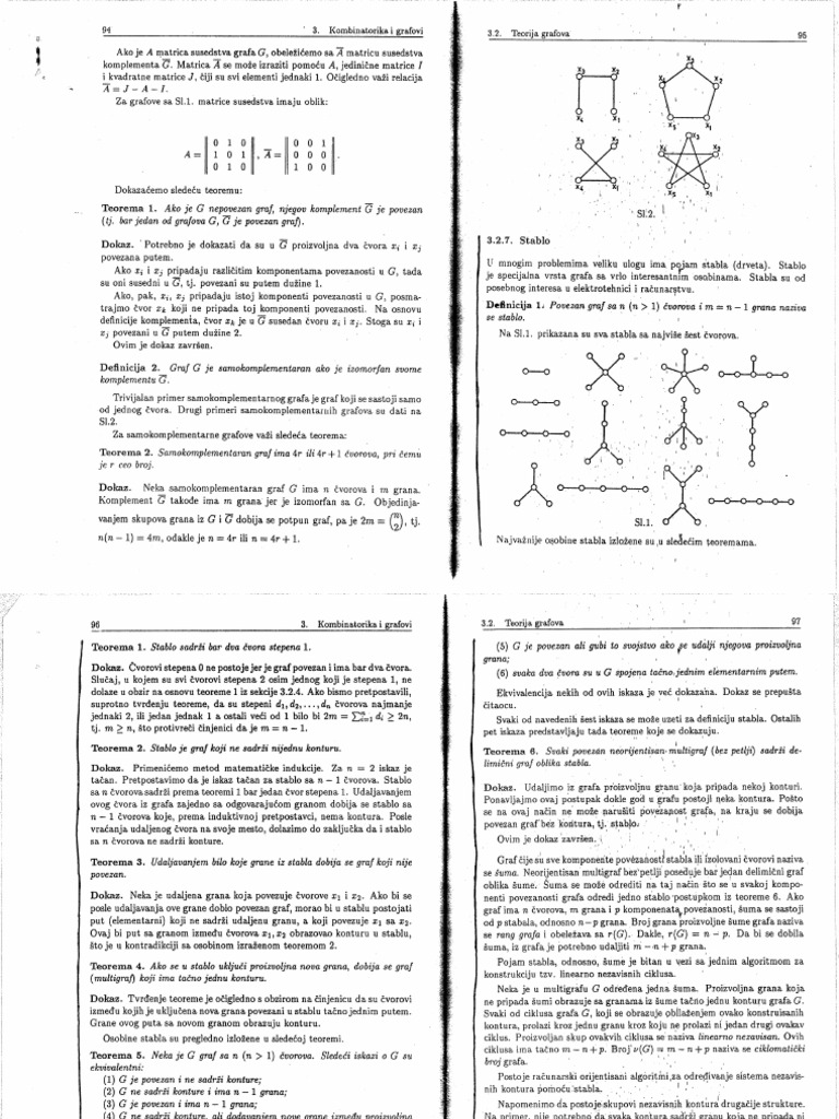 5. teorija grafova - stablo i planarni grafovi | PDF