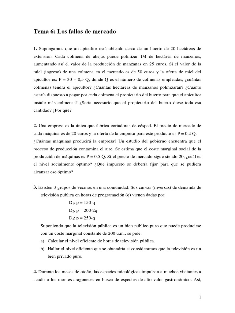 Ejercicios Tema 6 | PDF