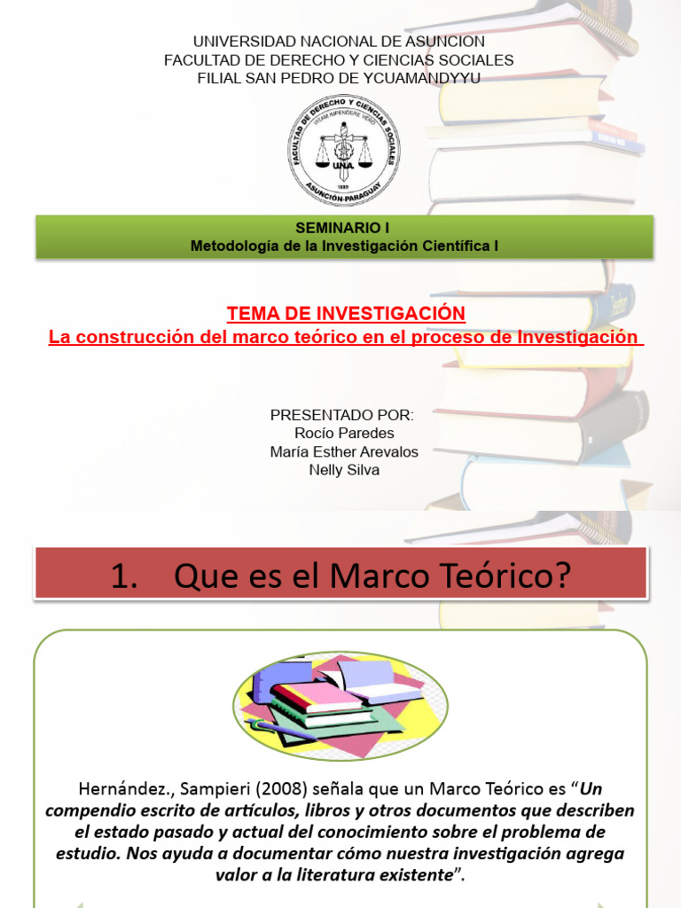 Trabajo Practico Metodologia - Construccion Del Marco Teorico | PDF ...