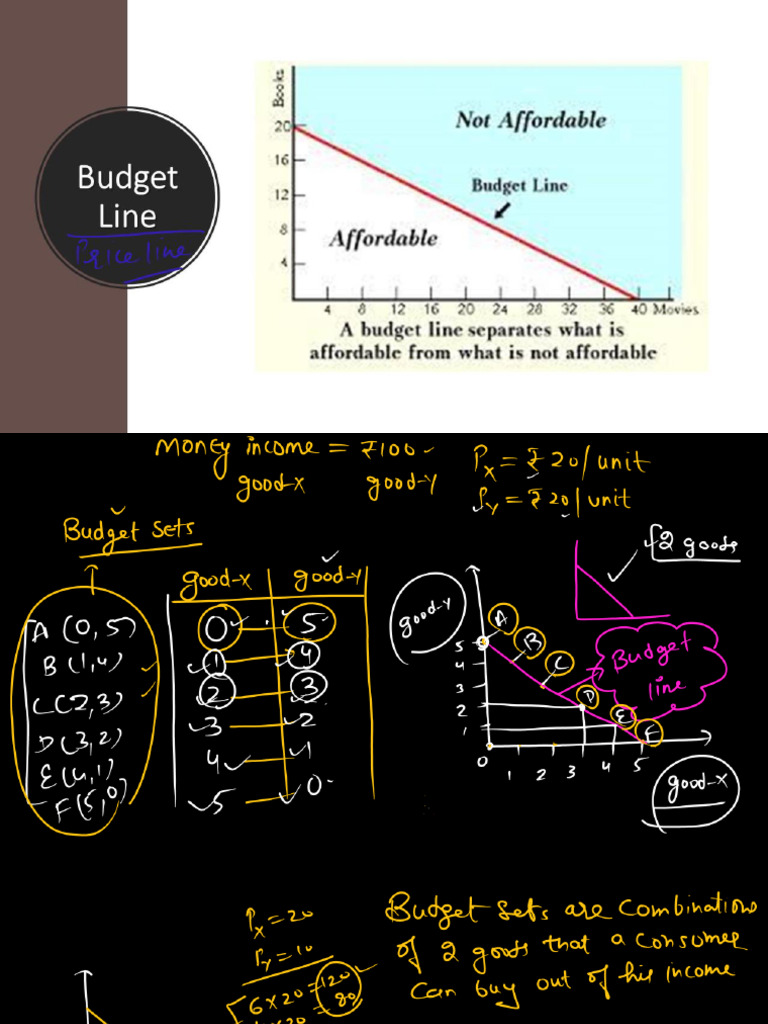 Budget Line Economics Class 11 Cbse by Love Sir | PDF