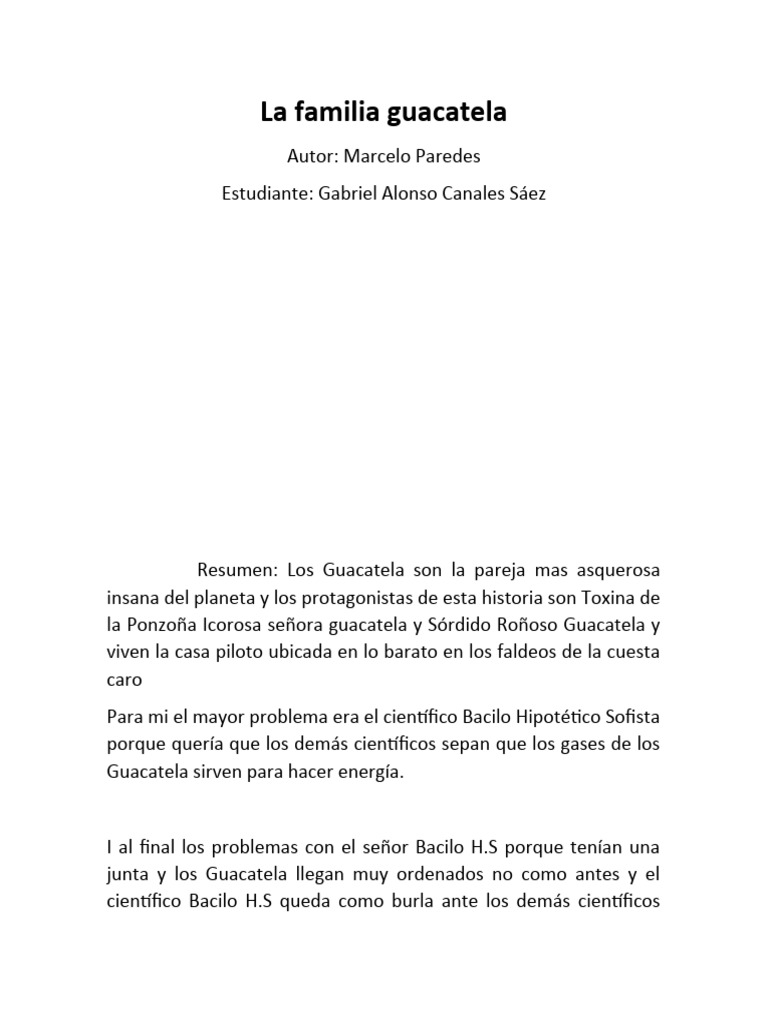 La Familia Guacatela Libro | PDF