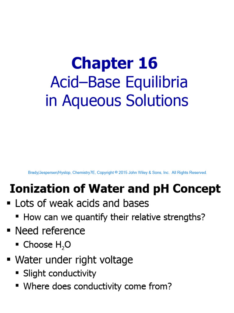 Ch16 Students | Download Free PDF | Ph | Acid