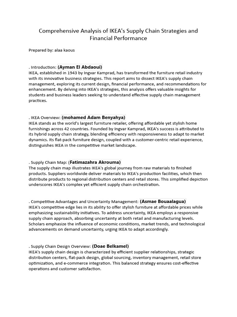 SCM Report | Download Free PDF | Supply Chain | Supply Chain Management