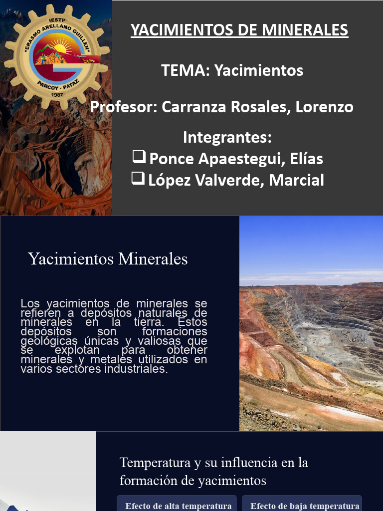 Los Yacimientos-Minerales | PDF