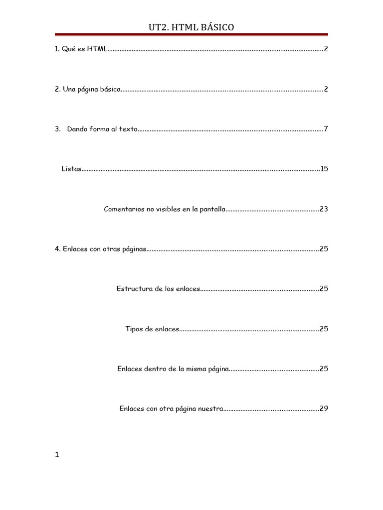 UT2 - HTML - BÁSICOrevisado | PDF