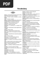 English Vocabulary List CUET Notes @CUETCBSE2 | PDF