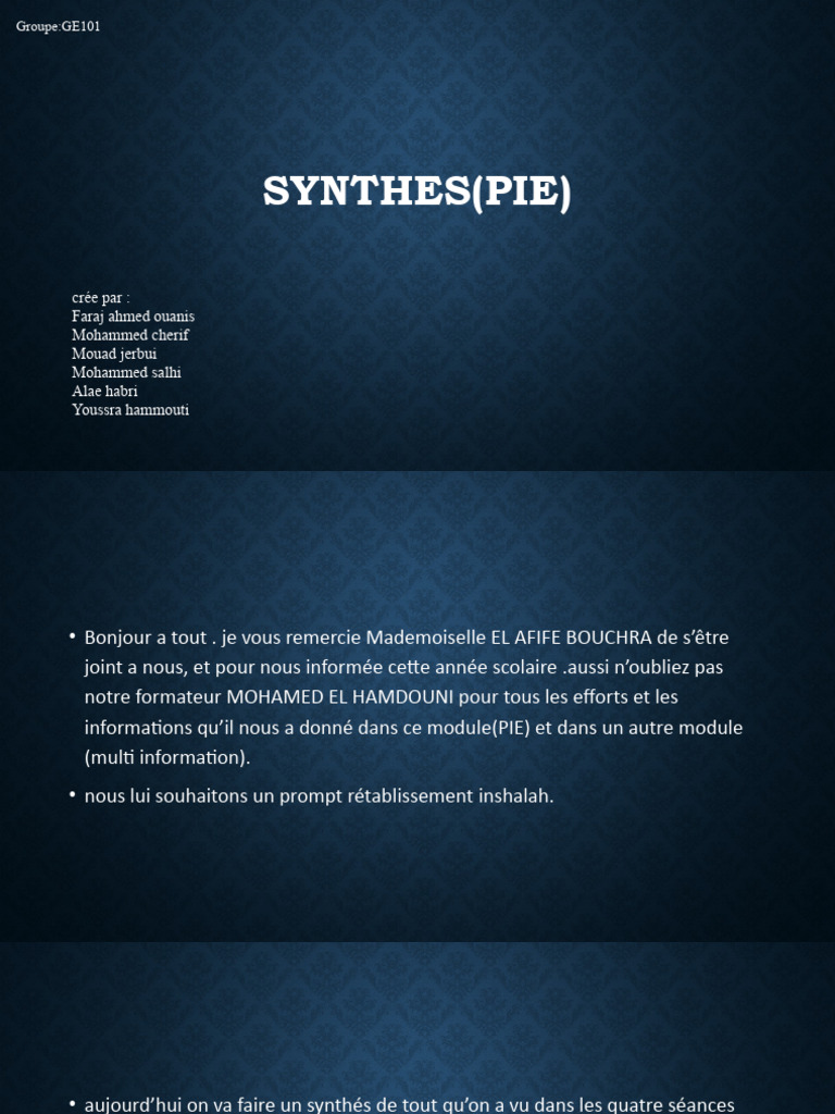 Synthes (Pie) | PDF | Évolution de carrière