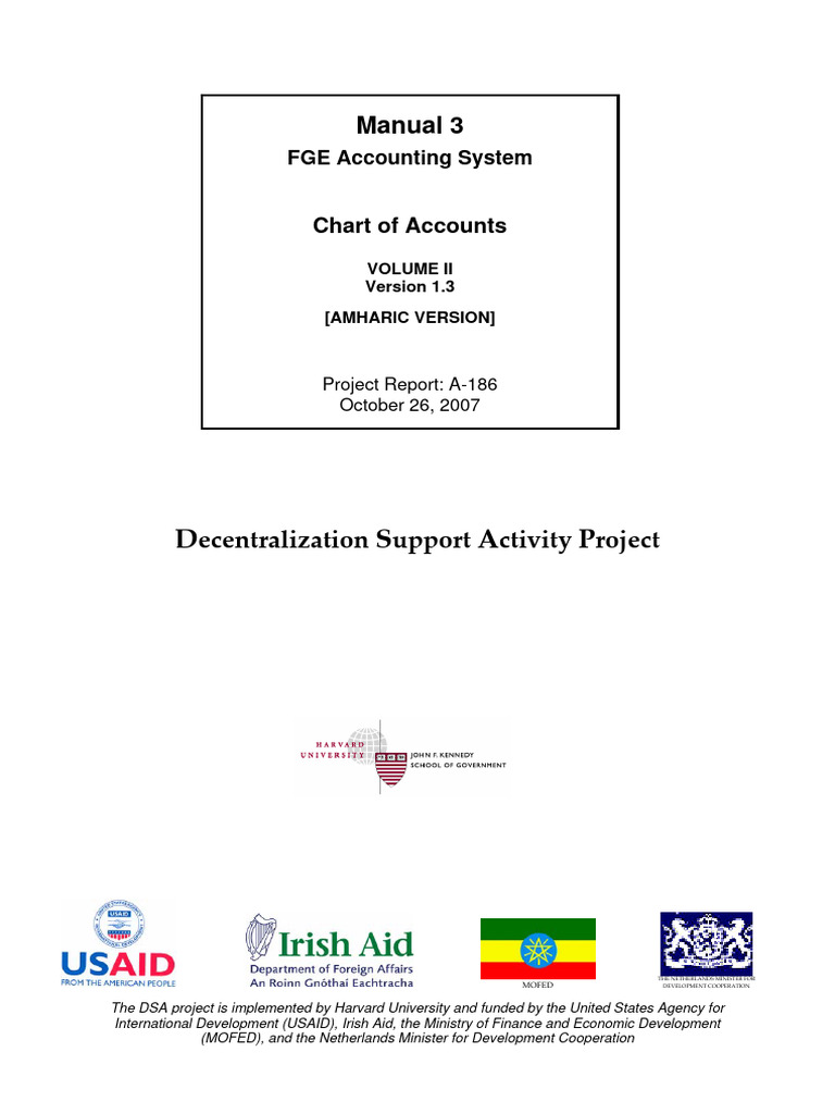 Chart of Accounts | PDF | International Development