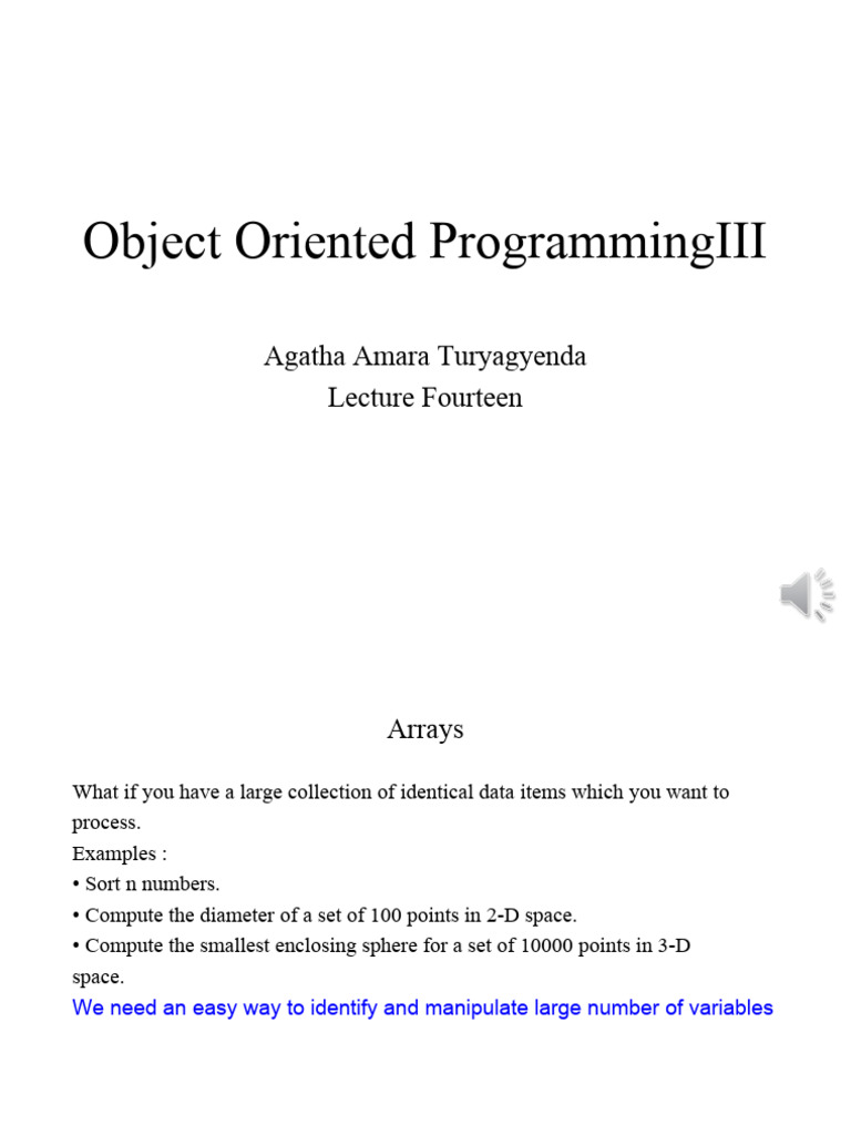 Lec14 Object Oriented Programmingiiiaudio Pdf Constructor Object Oriented Programming 9204