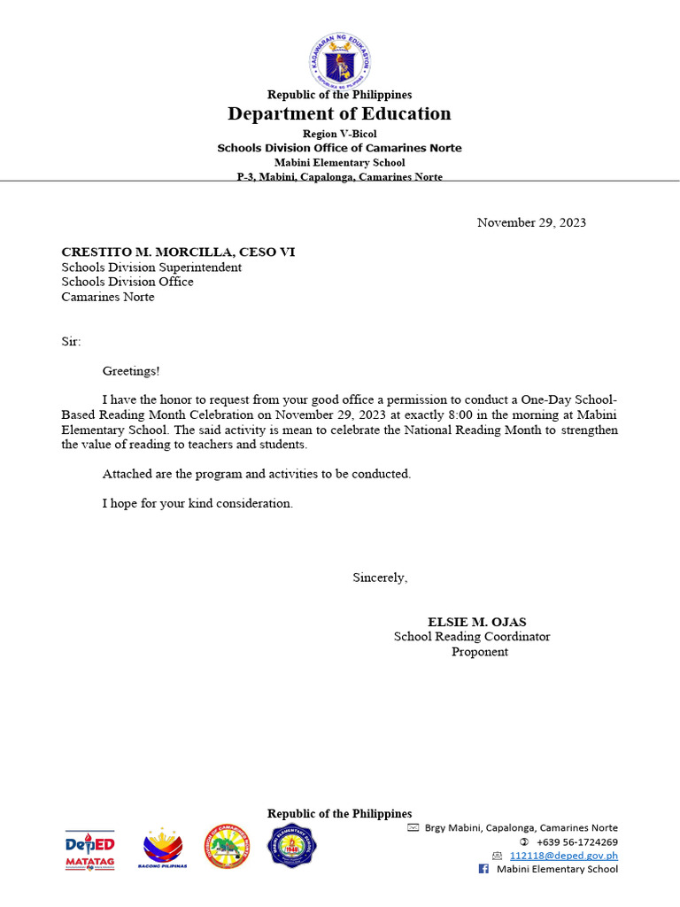 Proposal Reading Month 2023 | PDF