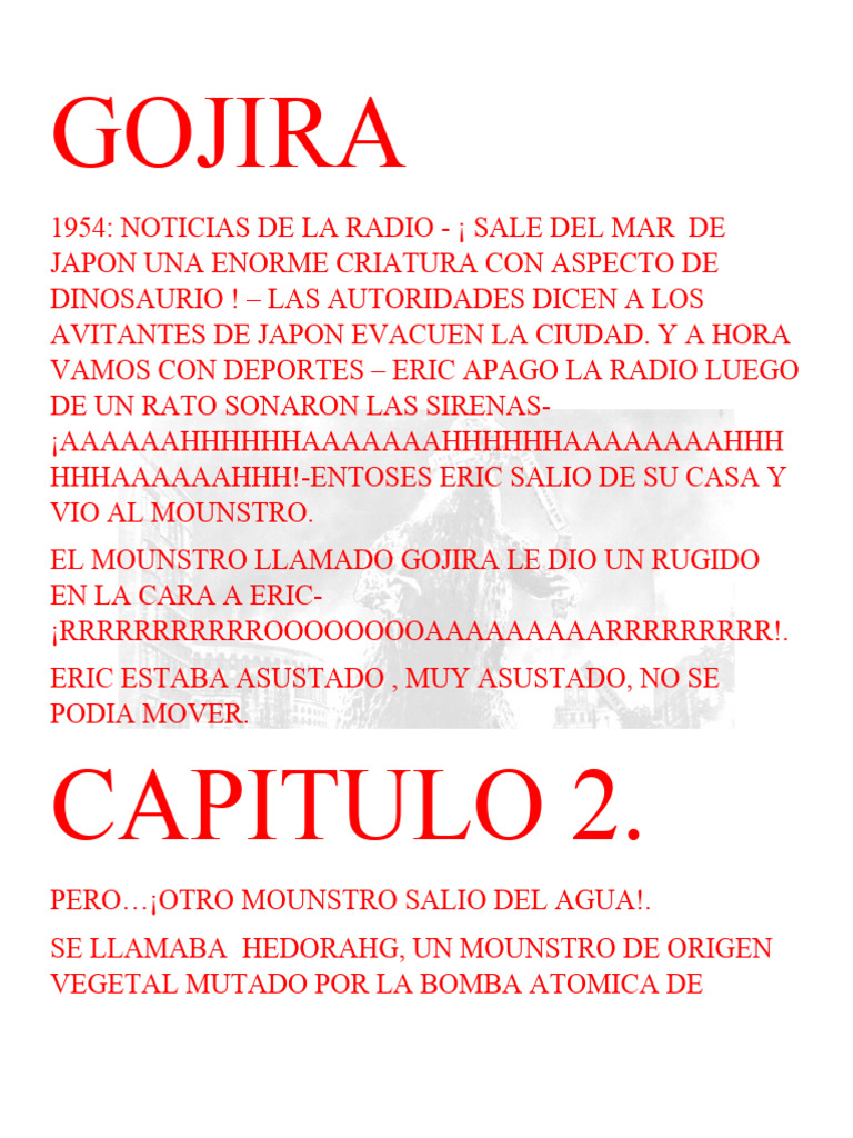 GODZILLA | PDF
