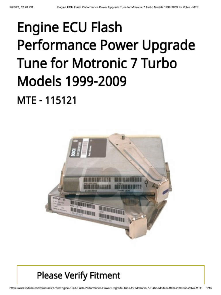 Engine ECU Flash Performance Power Upgr.. | PDF