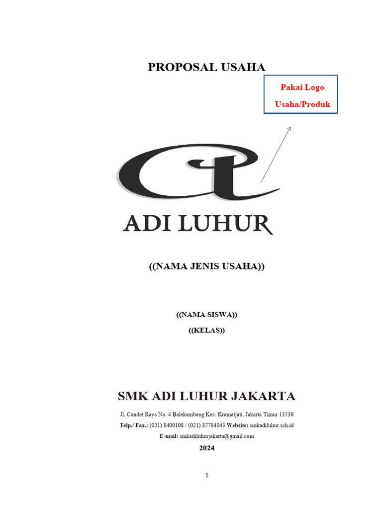 Proposal Usaha (Bussiness Plan) | PDF