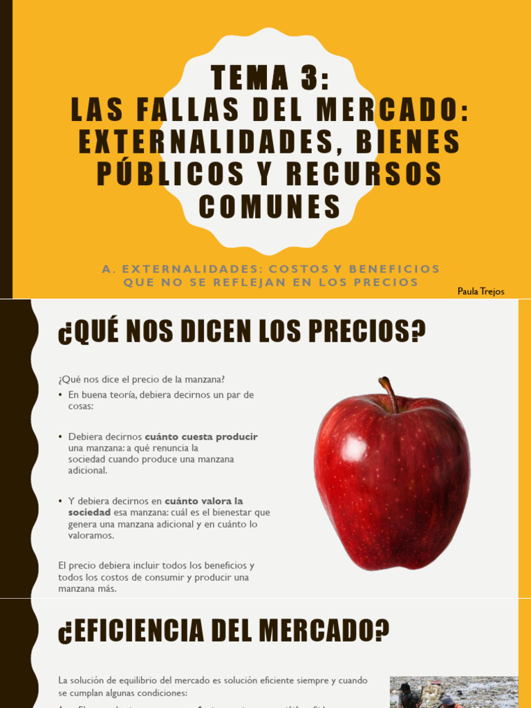 Fallas del Mercado: Externalidades y Bienes Públicos | PDF | Exterioridad | Mercado (economía)