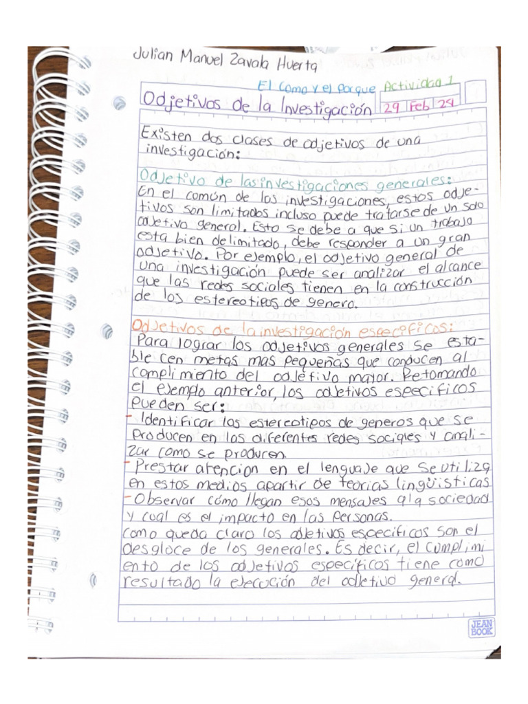 Tareas en Libreta 29022024 | PDF