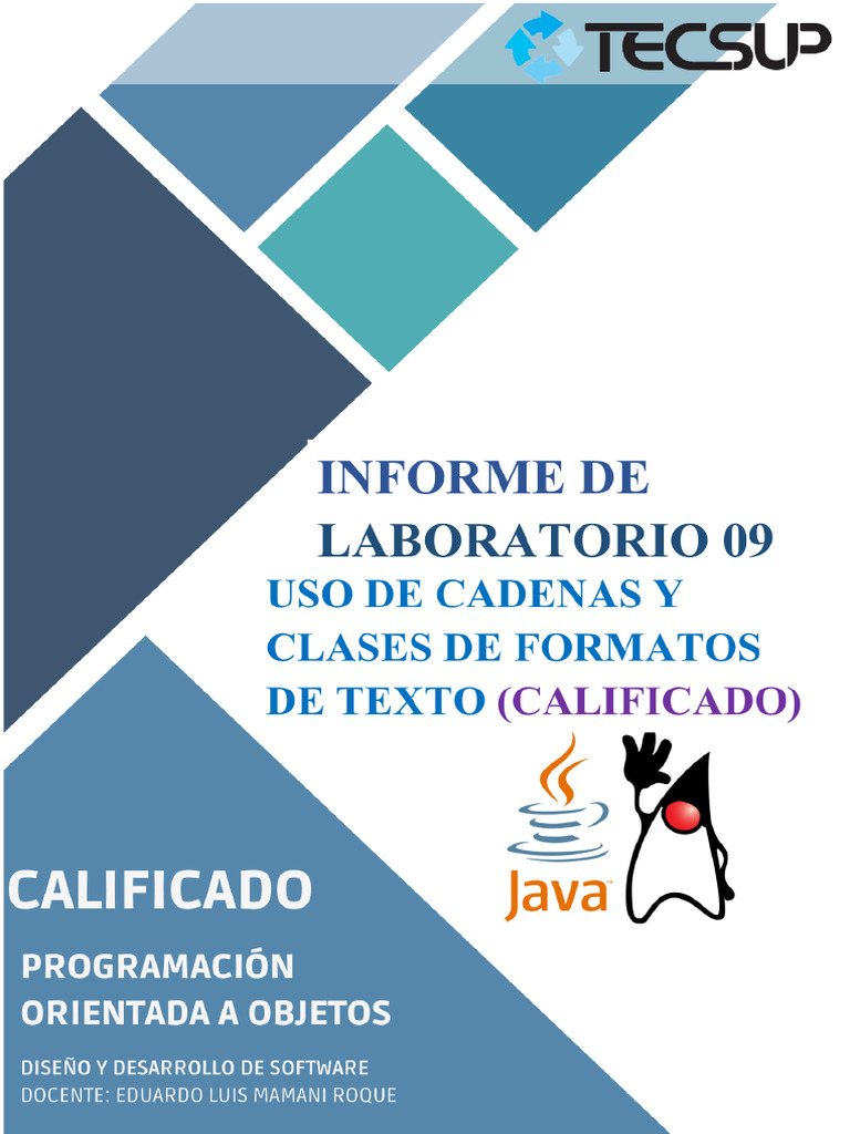 Laboratorio: Cadenas y Formatos Java | PDF | Java (lenguaje de programación) | Laboratorios