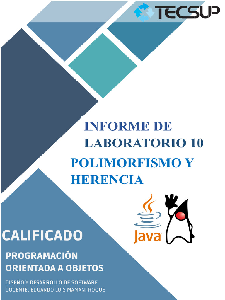 POO Laboratorio 10 2023 | Descargar gratis PDF | Herencia (Programación ...