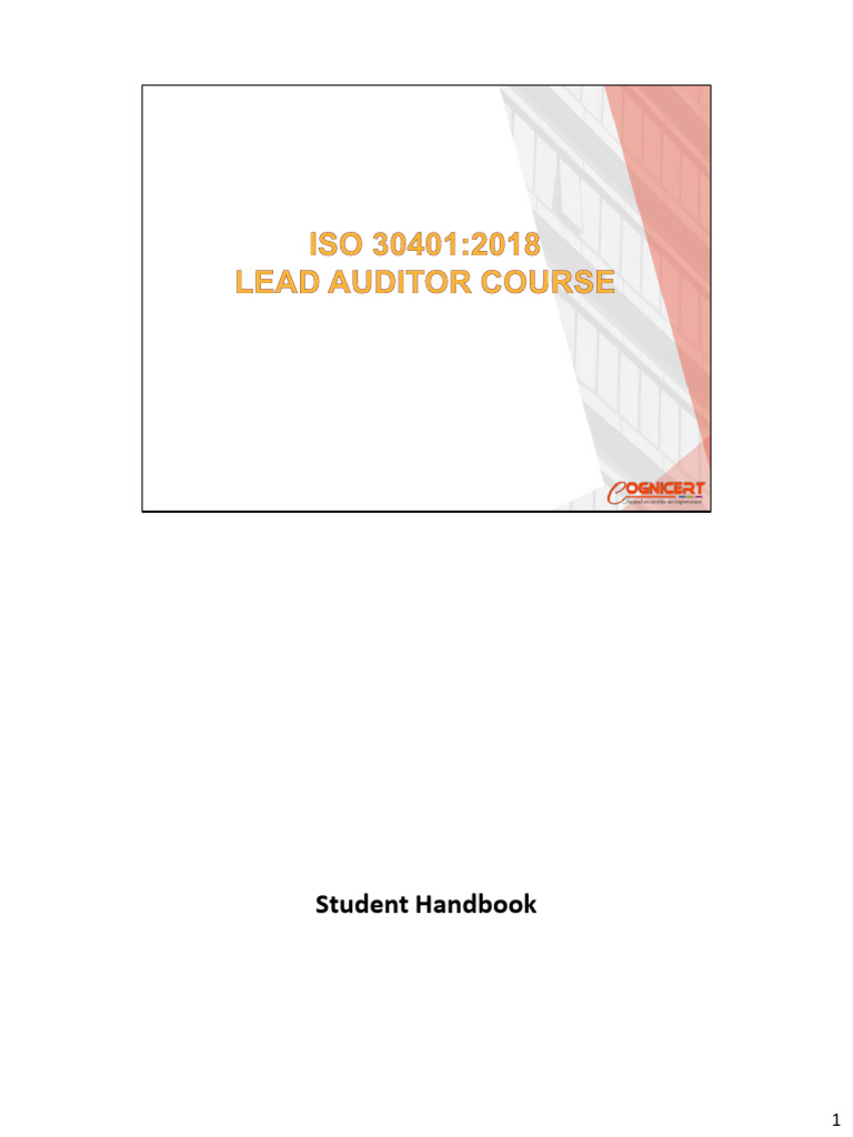ISO 30401 Lead Auditor Course...... | PDF | Tacit Knowledge | Information