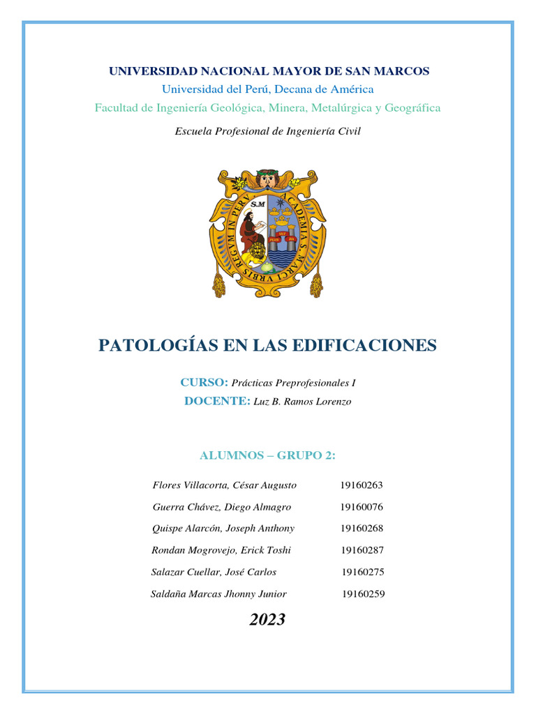 Patologías en Las Edificaciones | PDF