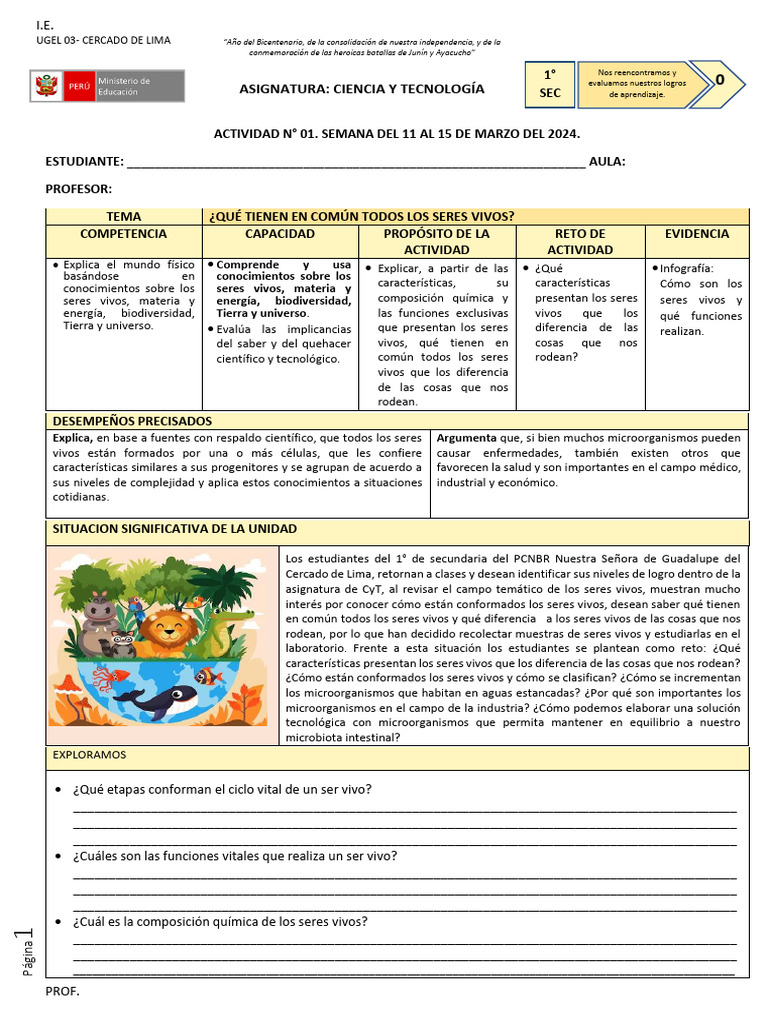 (PDF) 1°sec - UNIDAD 0 - ACTIVIDAD 1 (CyT Explica 2024) - Qué Tienen en ... (PDF) 1°sec - UNIDAD 0 - ACTIVIDAD 1 (CyT Explica 2024) - Qué Tienen en ...