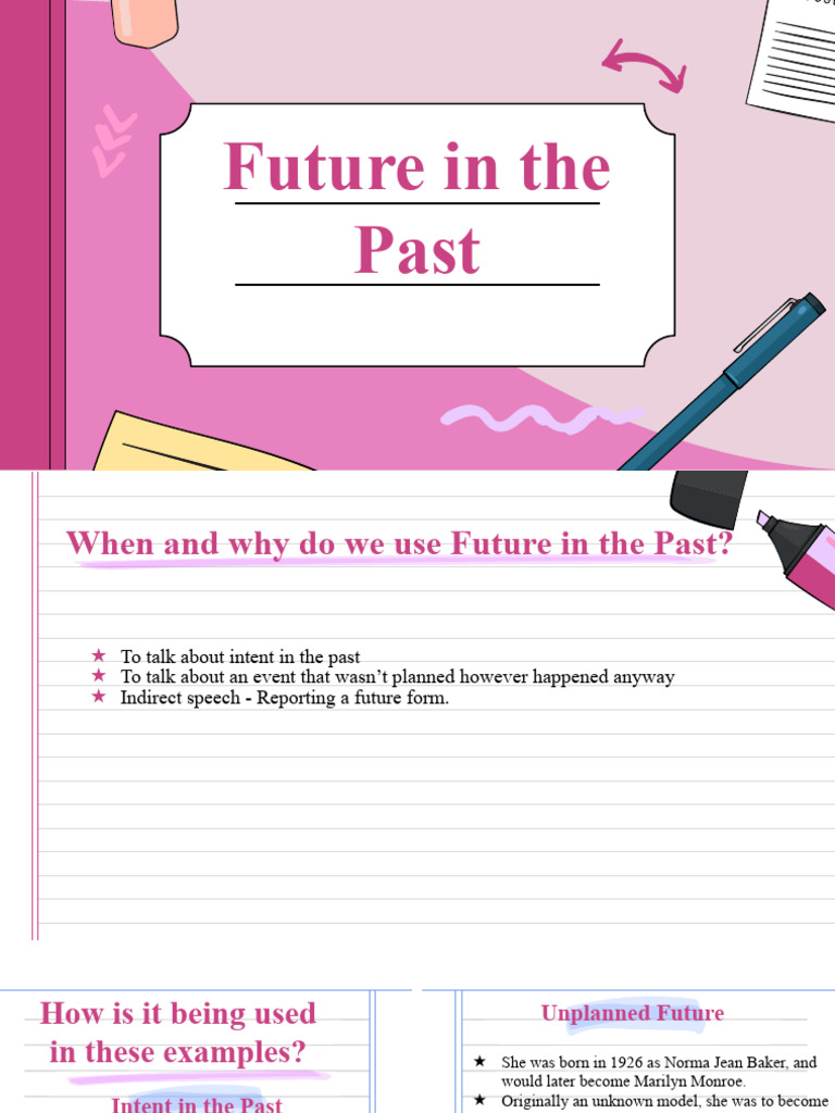English Grammar: Future in the Past | PDF