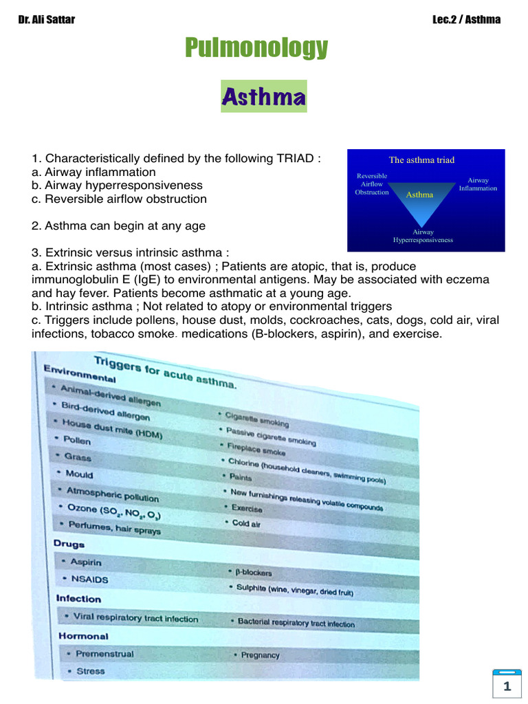 Asthma | PDF | Asthma | Respiratory Diseases
