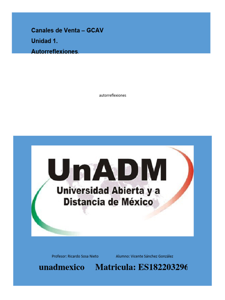 Gcav Atr U1 Visg | PDF | Business | Producto (Negocio)