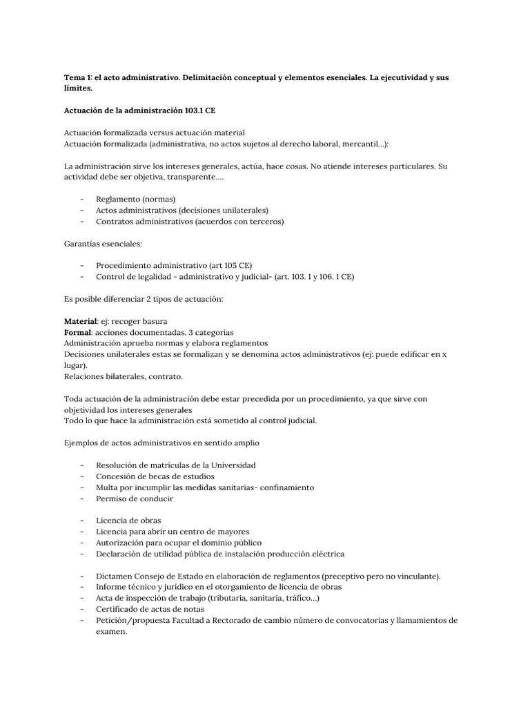 Tema 1 Admi II | PDF | Regulación | Justicia