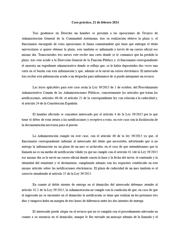 Práctica Admi 2 27-2-24 | PDF | Gobierno