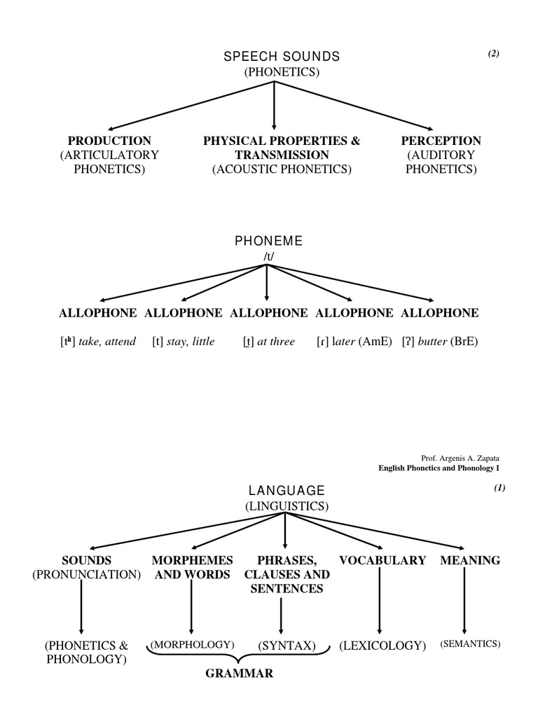 Speech Sounds (Phonetics) : Production Physical Properties ...