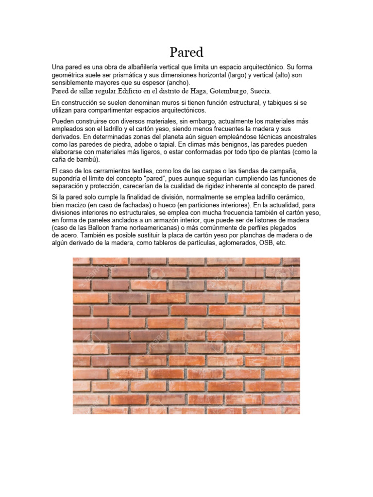 Pared | PDF