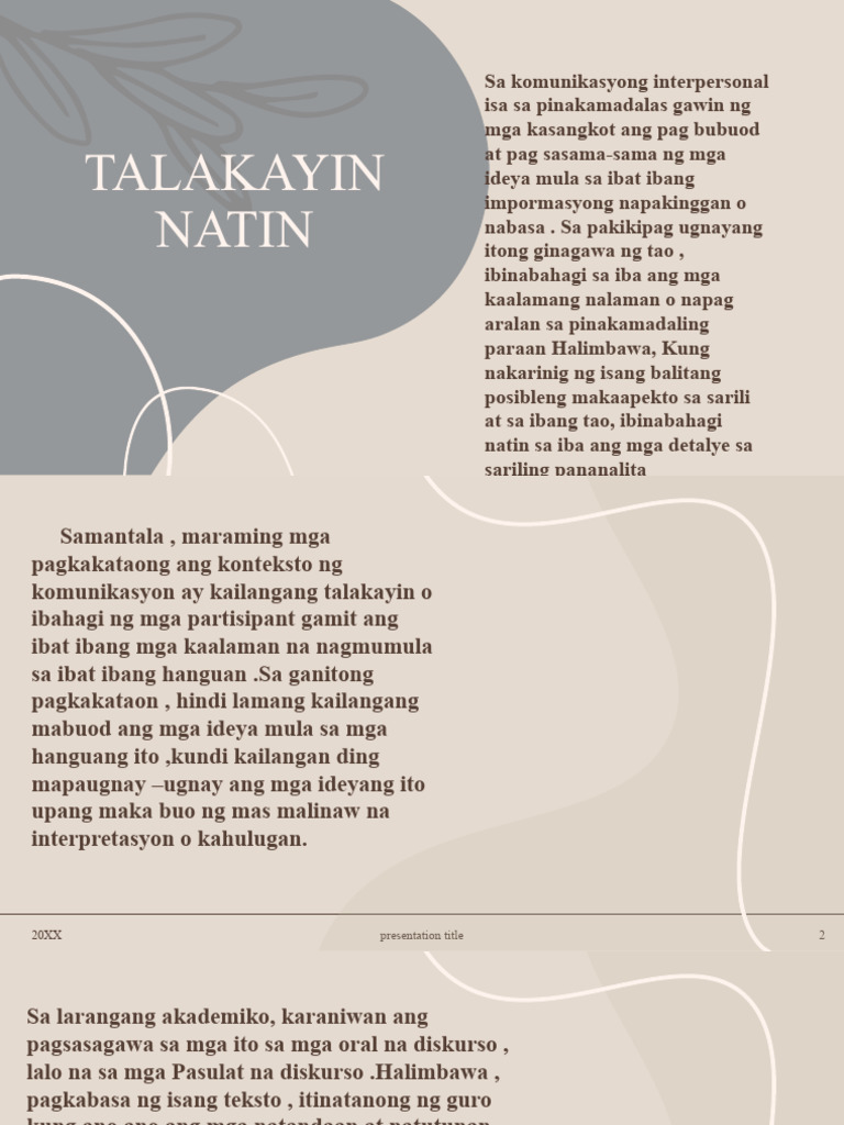 Talakayin Natin | PDF