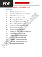 Major Basic Set (Operating Room Instruments) | PDF | Surgery | Medical ...