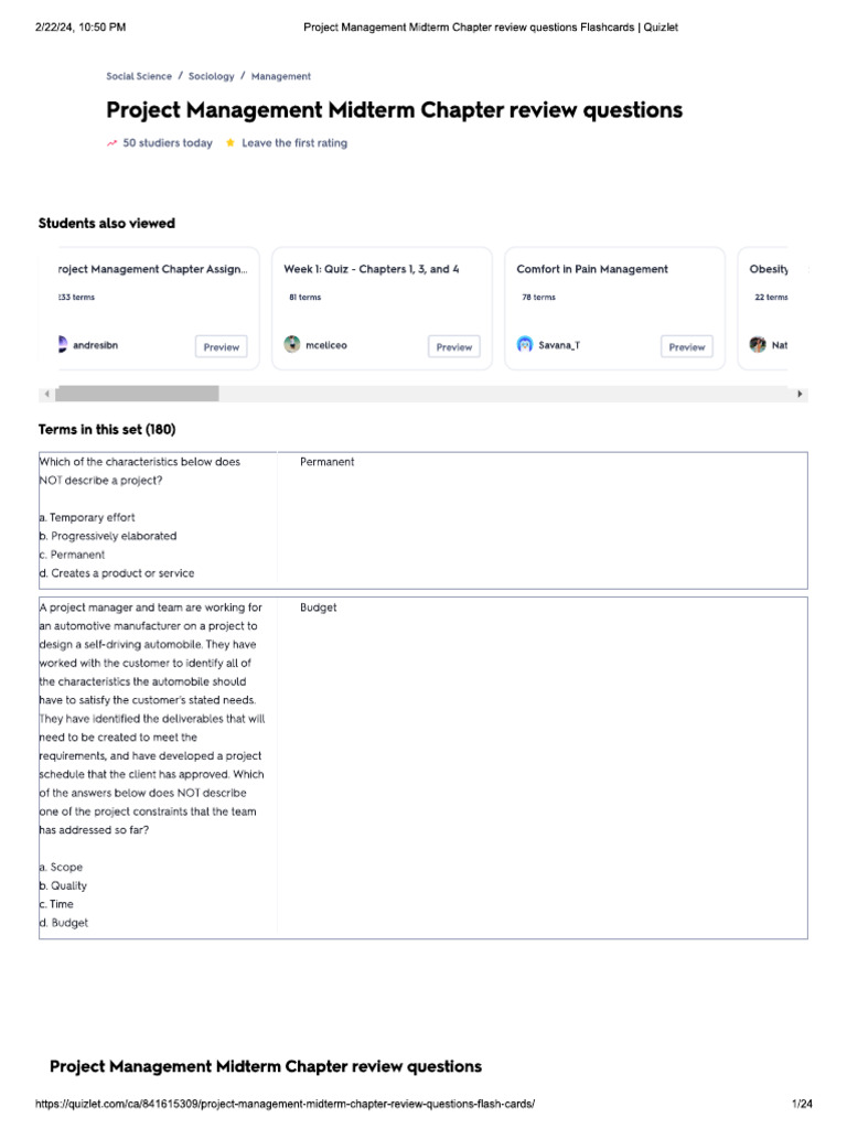 PM - Midterm Exam | PDF