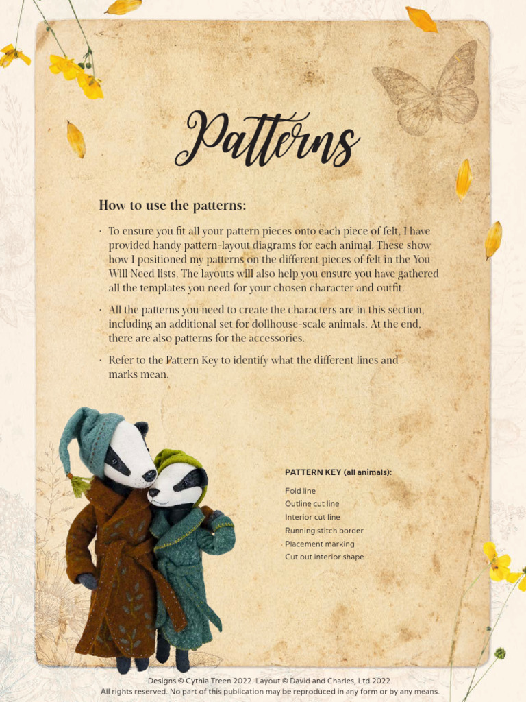 The Wind in The Willows Felt Friends - Templates US Letter | PDF ... The Wind in The Willows Felt Friends - Templates US Letter | PDF ...