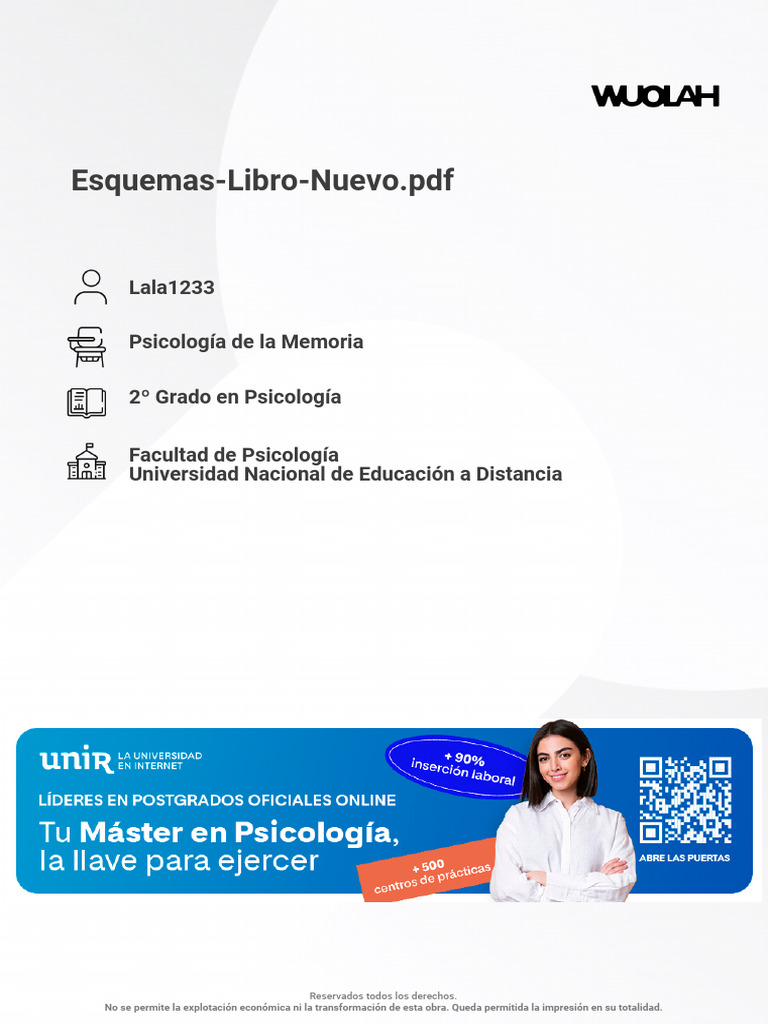 Wuolah Free Esquemas Libro Nuevo | PDF | Memoria | Memoria de trabajo