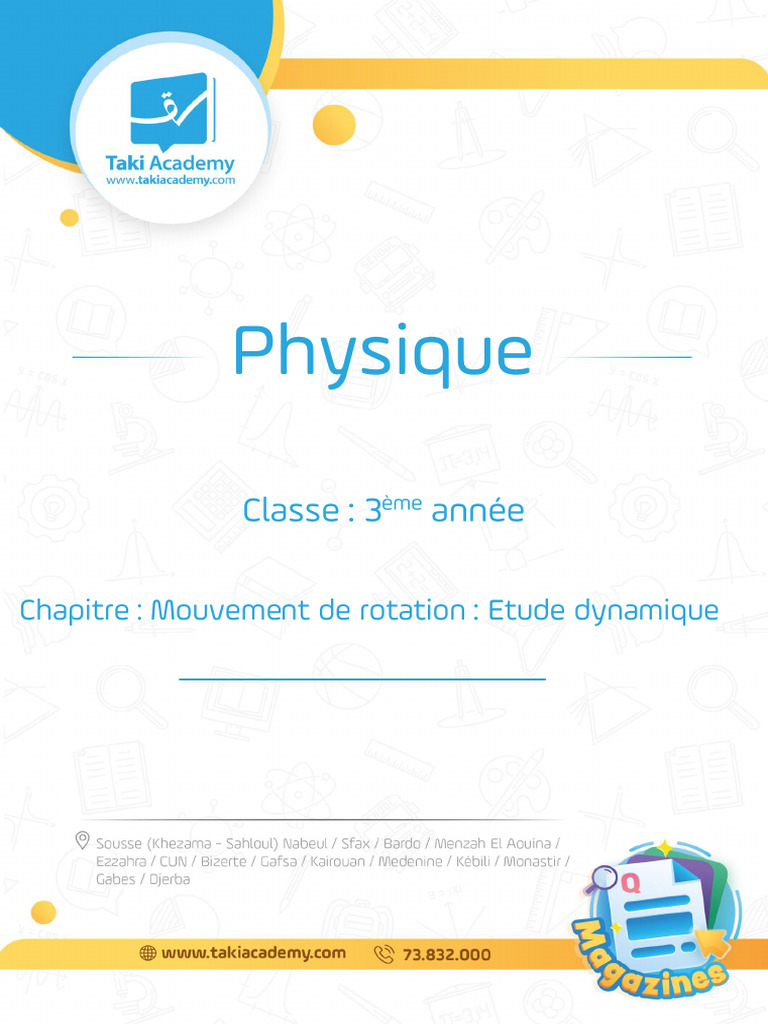 63fdf74ebe912 - Magazine 1 (DYNAMIQUE DE ROTATION) | PDF