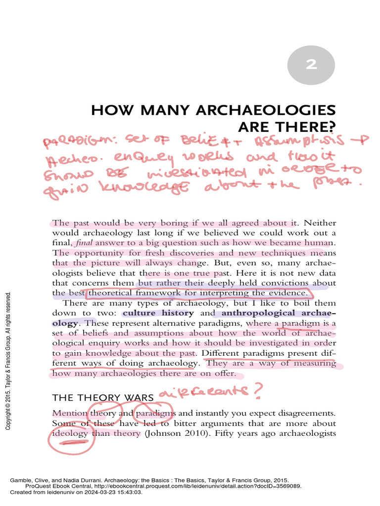 Archaeology The Basics The Basics 2 How Many Archaeologies Are