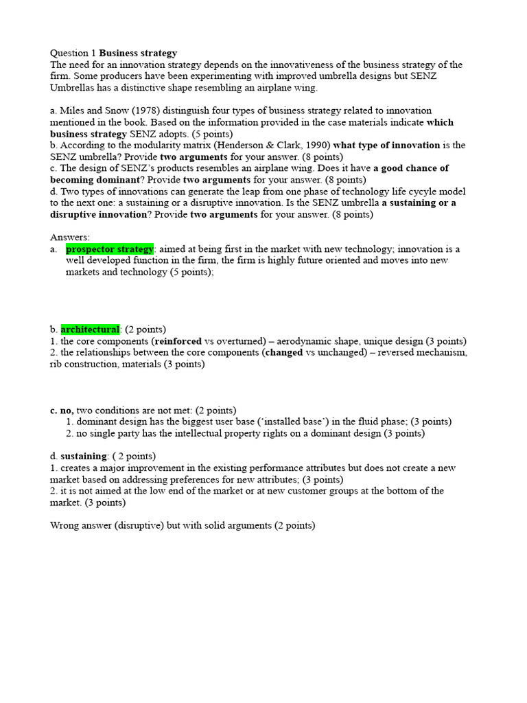 Case 1 Assignment - Questions and Answers | PDF | Startup Company ...