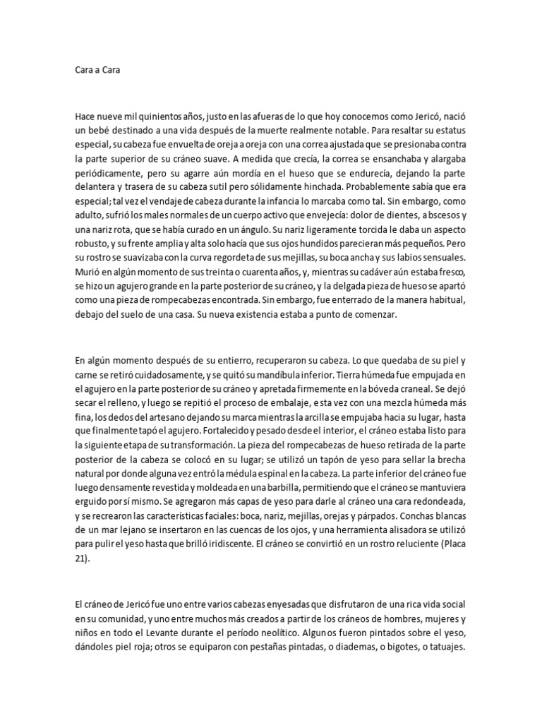 1 - Cara A Cara | PDF