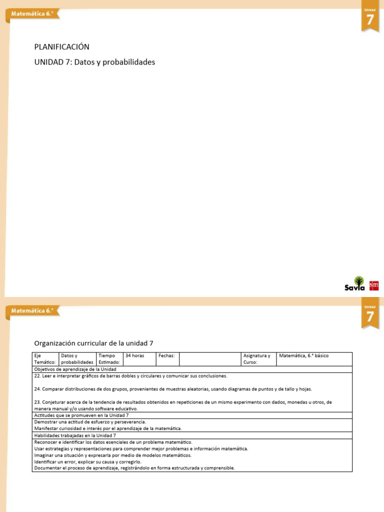 Plan U7 | PDF | Probabilidad | Aleatoriedad