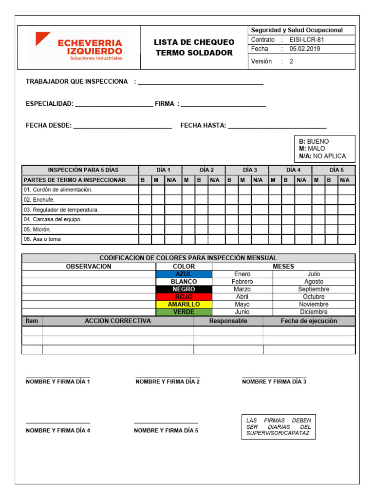 Check List Termo-Soldador Rev. 2 | PDF