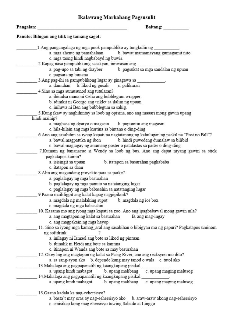 PT - Esp 6 - Q2 | PDF