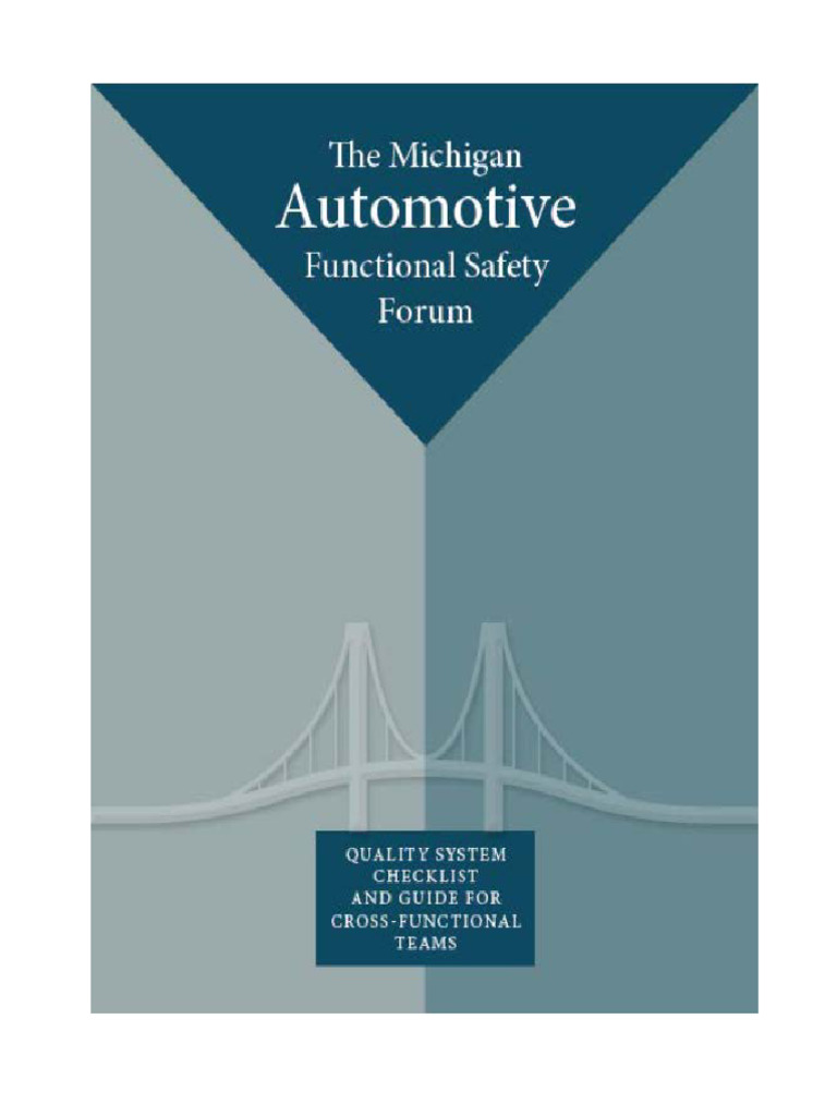 E Quality System Functional Safety CHCKLST 2021a | PDF | Quality ...