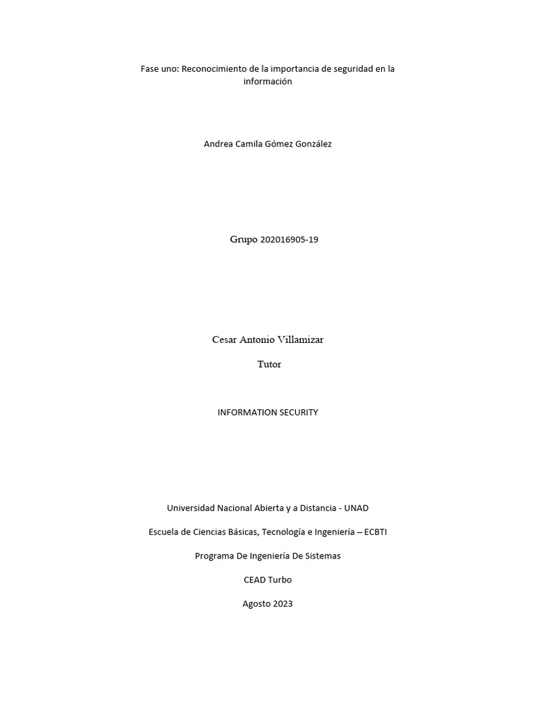 Task 1 - Recognizing The Importance of Information Security | PDF | Seguridad | La seguridad ...