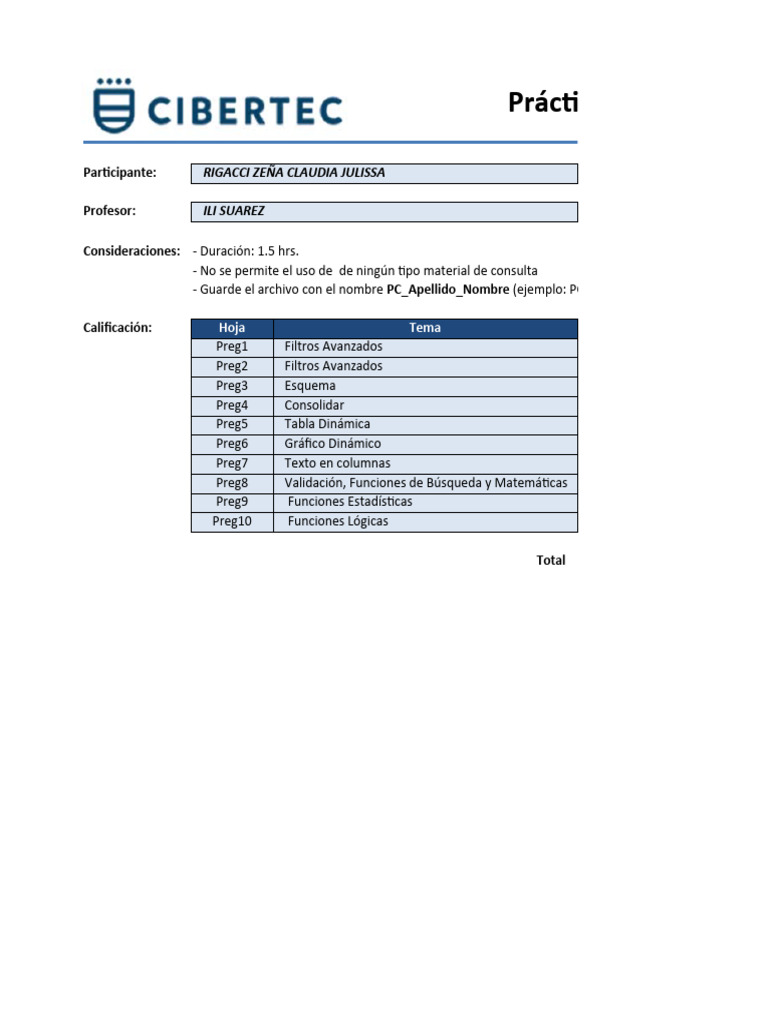 Ev - Excel - Inter - Rigacci Zeña - Claudia Julissa | PDF Ev - Excel - Inter - Rigacci Zeña - Claudia Julissa | PDF